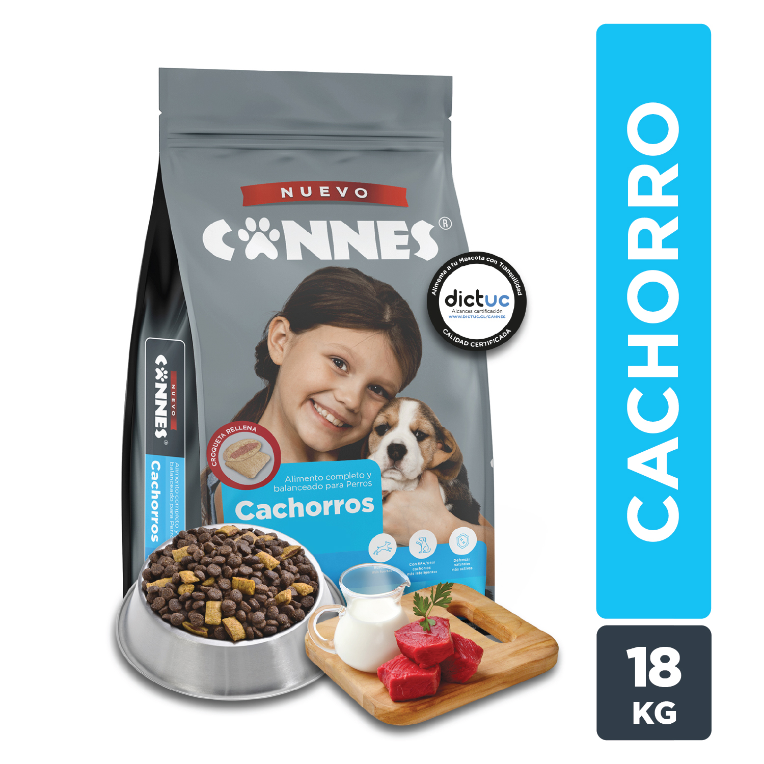Cannes cachorro 18kg – La Granja Osorno